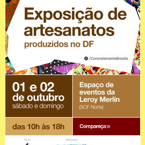 Exposição de Artesanato na Loja Brasília Norte
