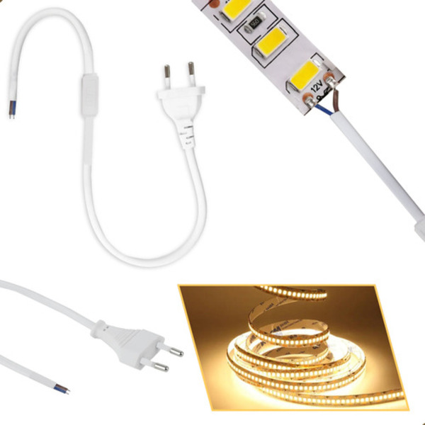 10 Conector Plug Para Fita De Led Direto Na Rede Rabicho | Leroy Merlin