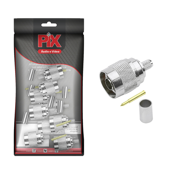 10x Conector N Macho Para Crimpar Rg-58 - Alta Qualidade | Leroy Merlin