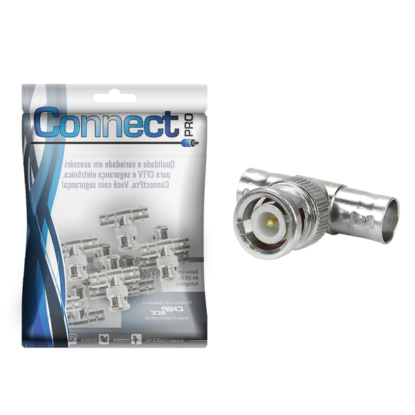 10x Divisor Adaptador Bnc Tipo T 1 Macho X 2 Fêmea - Cftv | Leroy Merlin