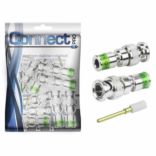 10x Plug Conector Bnc Hd 5mm 75 Ohms - Premium Profissional | Leroy Merlin