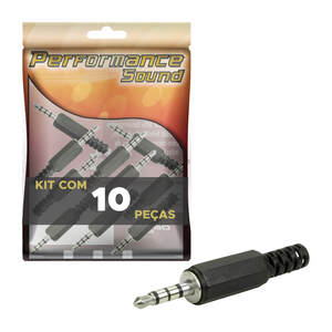 10x Plug Conector P3 Estéreo Alta Qualidade - Preço Especial | Leroy Merlin
