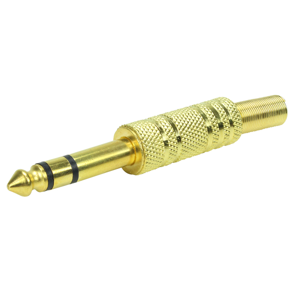 10x Plug P10 Estéreo Premium Profissional Série Gold | Leroy Merlin