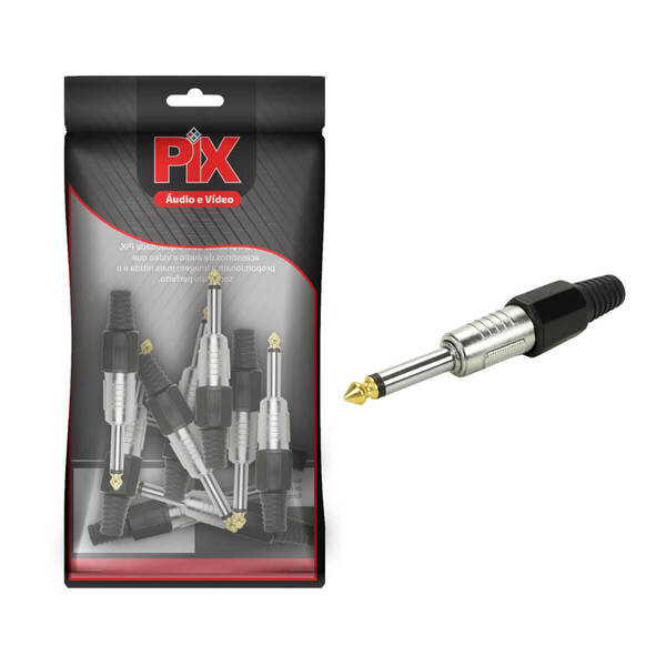 10x Plug P10 Mono Premium Profissional Série Chrome - Preto | Leroy Merlin