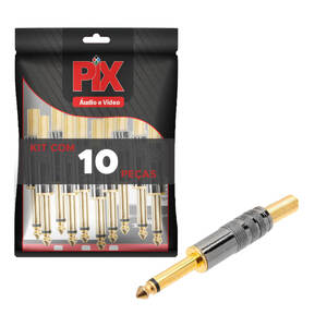 10x Plug P10 Mono Premium Profissional Série Ninja Gold | Leroy Merlin