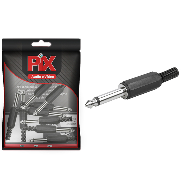 10x Plug P10 Mono Premium Série Classic - Preto | Leroy Merlin