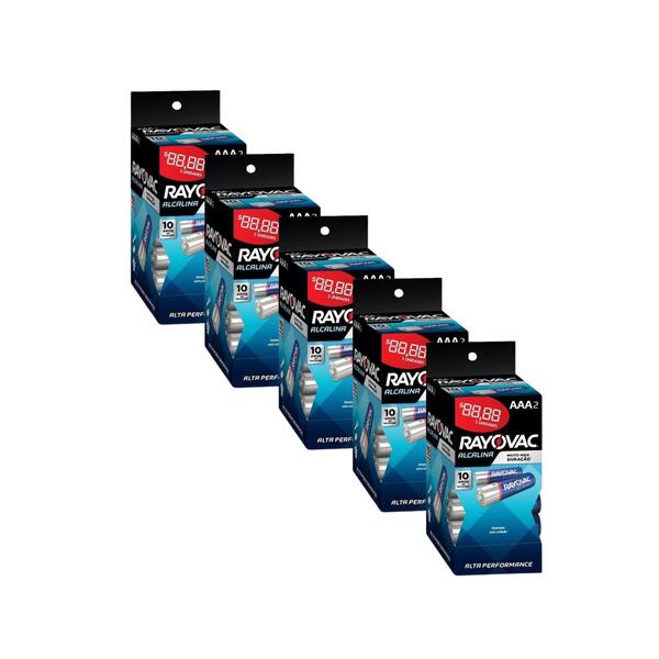160 Pilhas Alcalinas Rayovac Palito Aaa (5 Tubos) | Leroy Merlin