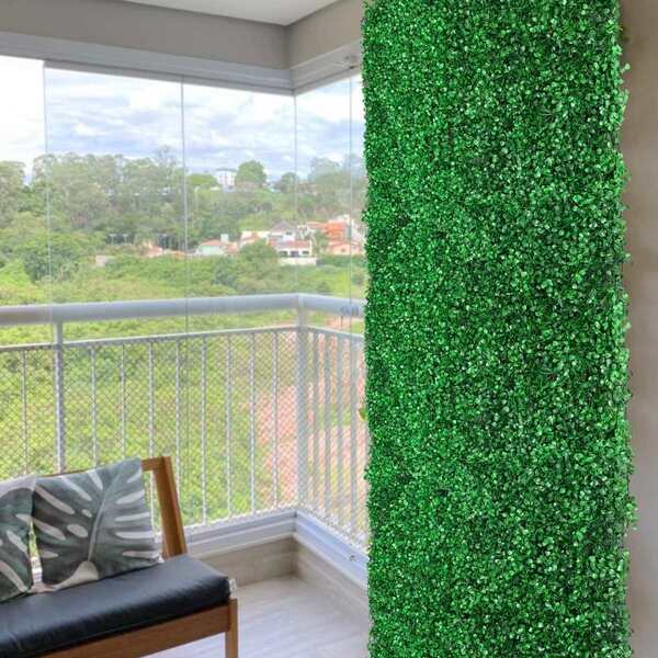 16 Painéis De Folhagens Artificiais Placa De Buxinho 60x40 Jardins ...