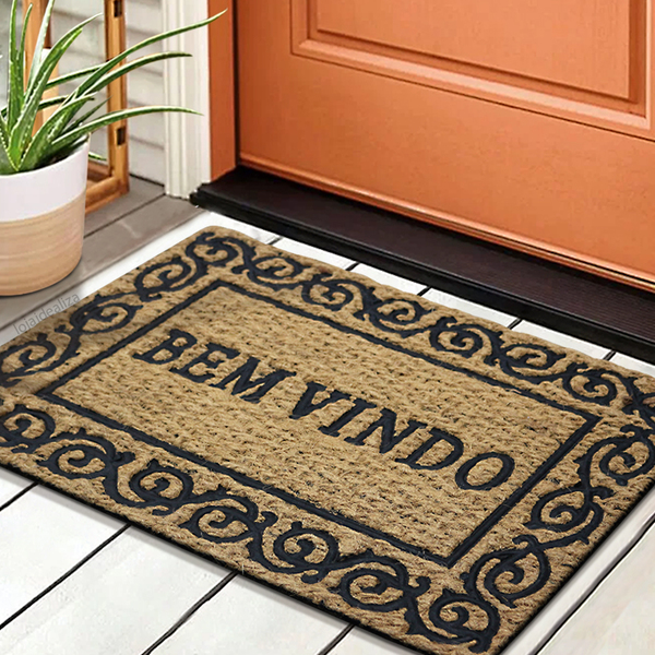 1 Tapete Porta Capacho Fibra Coco Antiderrapante 40x60 P3 | Leroy Merlin