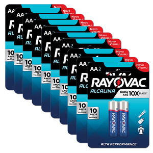 20 Pilhas Aa Alcalina Rayovac 10 Cartelas | Leroy Merlin