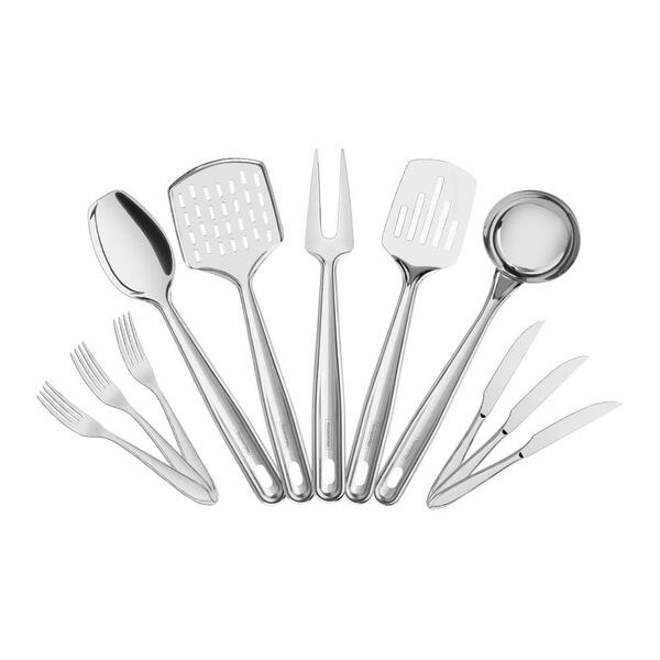 24 Talheres Mesa Laguna E 5 Utensílios Inox Extrata Tramontina | Leroy ...