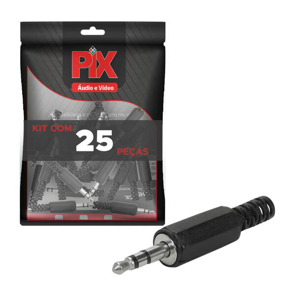 25x Plug Conector P2 Estéreo Alta Qualidade - Preço Especial | Leroy Merlin