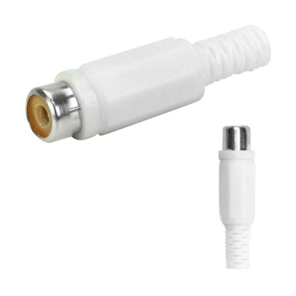 25x Plug Rca Fêmea - Alta Qualidade - Pix - Branco | Leroy Merlin