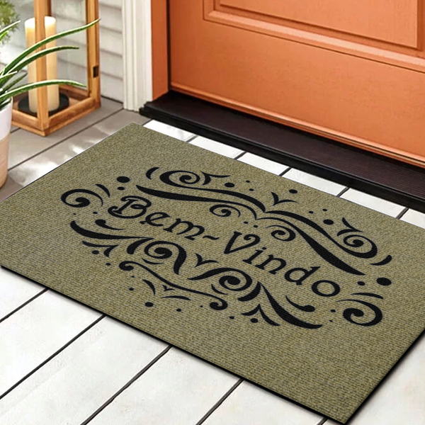 2 Tapete Porta Capacho Antiderrapante Estampado M05 40x60 | Leroy Merlin