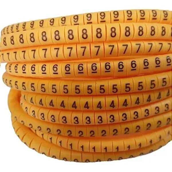 3000 Pç - Anilha Para Cabo 2,5 A 4mm Ec1 Numeros | Leroy Merlin