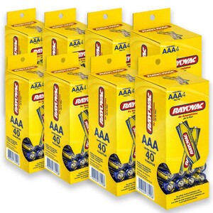 320 Pilhas Aaa Zinco Carvão Rayovac 8 Tubos | Leroy Merlin
