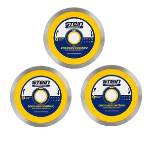 3 Peças Disco Diamantado Corte Seco 110mm Liso Stein | Leroy Merlin
