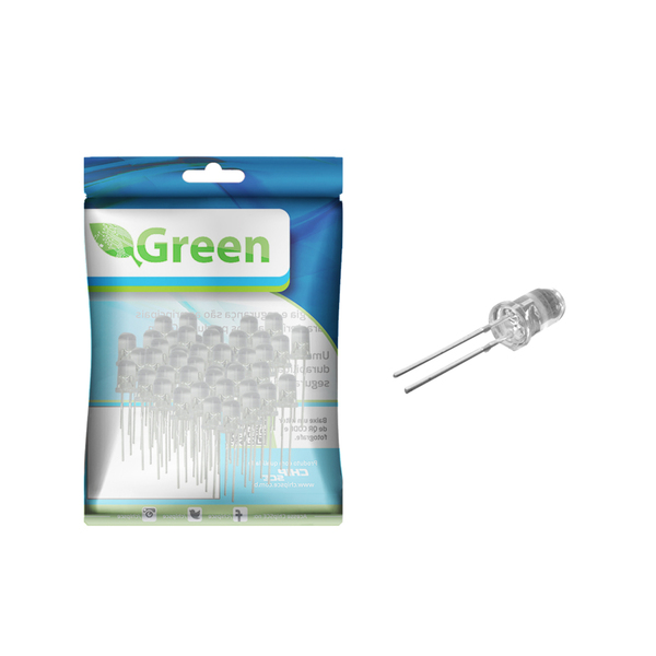 50x Led Alto Brilho 5mm - Projetos Em Geral - Verde | Leroy Merlin