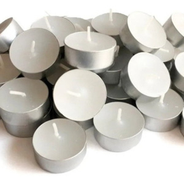 600 Velas Rechaud Brancas Em Suporte Alumínio - 4hrs Queima | Leroy Merlin