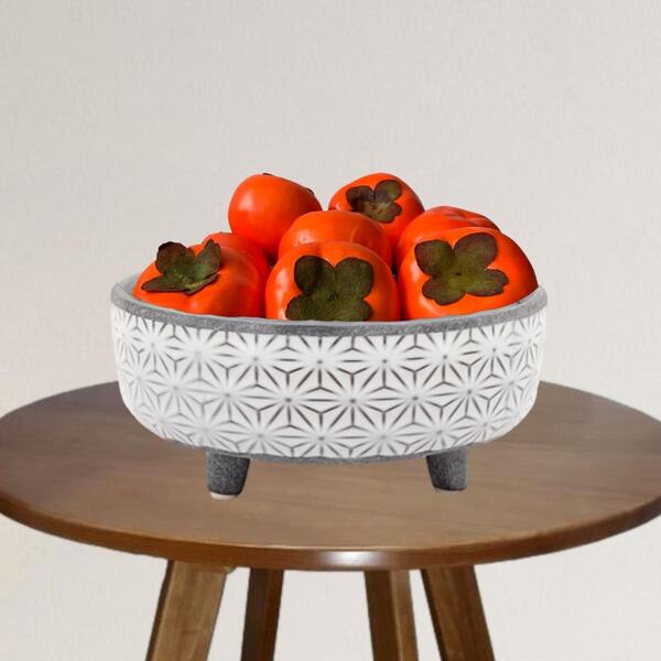 6 Caquis Artificiais Realistas Laranja Toque De Decoração Criativa Para ...