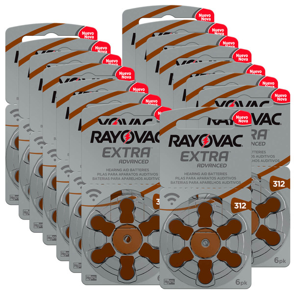 90 Pilhas Baterias 312 Pr41 Aparelho Auditivo Rayovac | Leroy Merlin