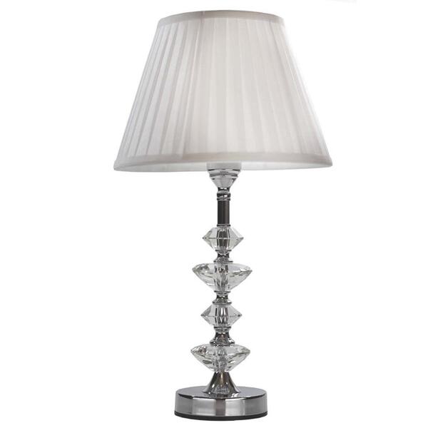 Abajur Cristal Vidro Toque Mesa Decoração Para Sala Quarto Com Cúpula ...