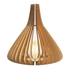 Abajur Grande De Chão Gotas De Orvalho Mdf Luminária - Marrom Kit Com 2 ...