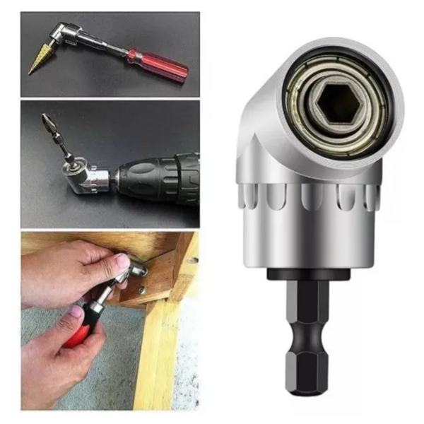 Adaptador Angular 90° Encaixe 1/4 Para Bits De Parafusadeira E ...