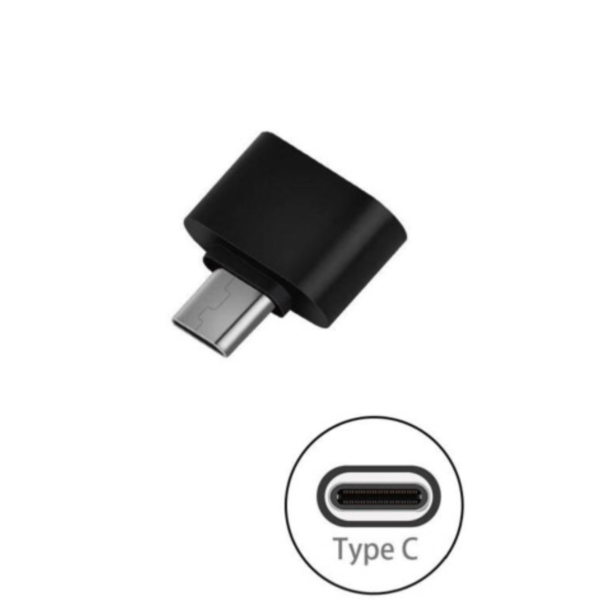 Adaptador Otg Tipo C X Usb Para Smartphones Preto | Leroy Merlin