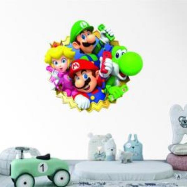 Adesiso De Parede Super Mario Bros Medidas:60 X 56 Cm | Leroy Merlin