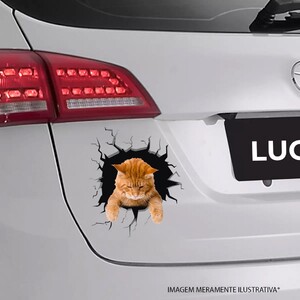 Adesivo De Carro Gato Mod01 | Leroy Merlin