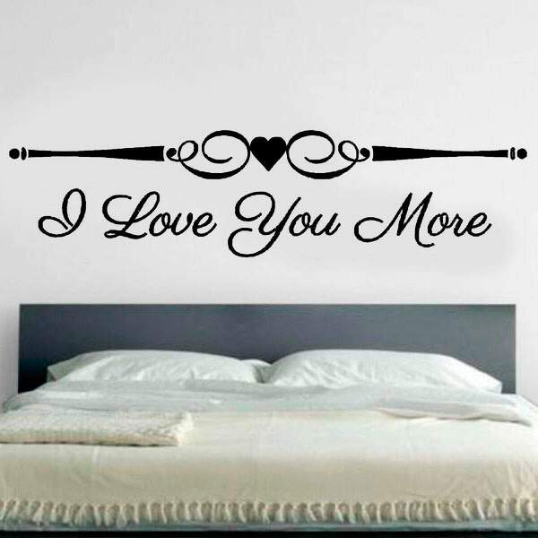 Adesivo De Parede De Cabeceira I Love You More-m 150x37cm | Leroy Merlin