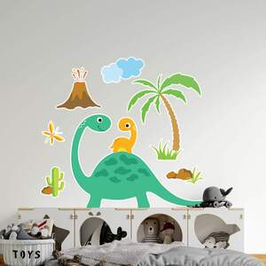 Adesivo De Parede Infantil Família Dinossauro-m 65x72cm | Leroy Merlin
