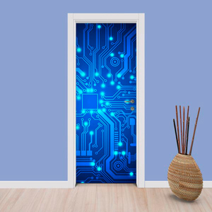 Adesivo De Porta Circuito 1 93x213cm | Leroy Merlin