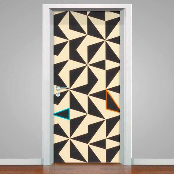 Adesivo Para Porta Abstrata 04-83x210cm | Leroy Merlin