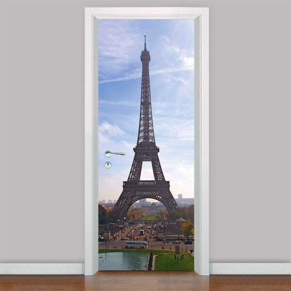 Adesivo Para Porta Torre Eiffel 02-83x210cm | Leroy Merlin