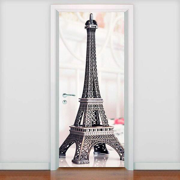 Adesivo Para Porta Torre Eiffel Miniatura-83x210cm | Leroy Merlin