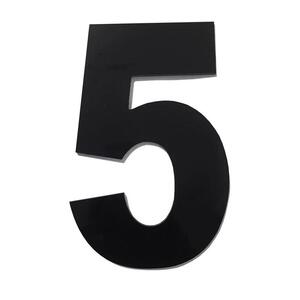 Algarismo Grande 5 Numeral 185mm Preto 685-5 | Leroy Merlin