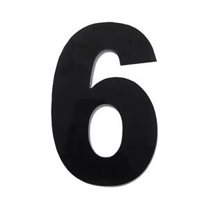 Algarismo Grande 6 Numeral 185mm Preto 685-6 | Leroy Merlin