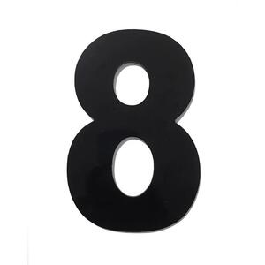 Algarismo Grande 8 Numeral 185mm Preto 685-8 | Leroy Merlin