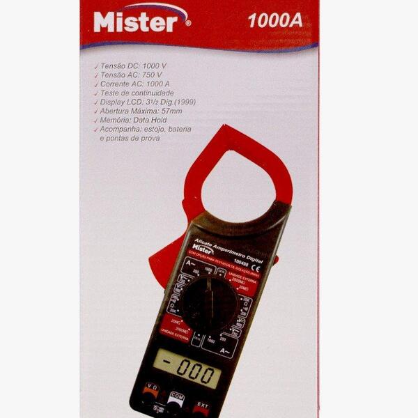 Alicate Amperímetro Digital 1000a Ac - Mister | Leroy Merlin