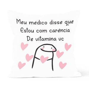 Almofada Decorativa Own Flork Meu Médico Disse Que Estou Com Carência ...