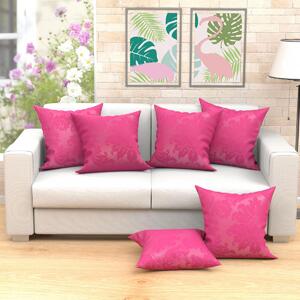 Almofada Decorativa Rosa Grande 60cm X 60cm 6 Unidades Com Refil De ...