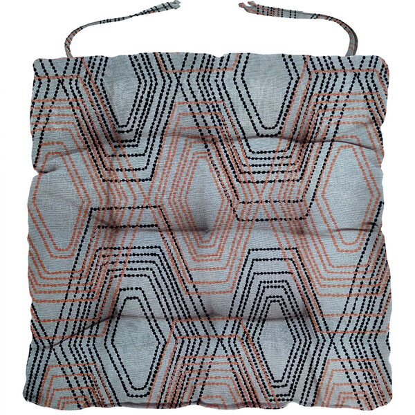 Almofada Para Cadeira Futton Wendy 40x40cm Geométrico Laranja | Leroy ...