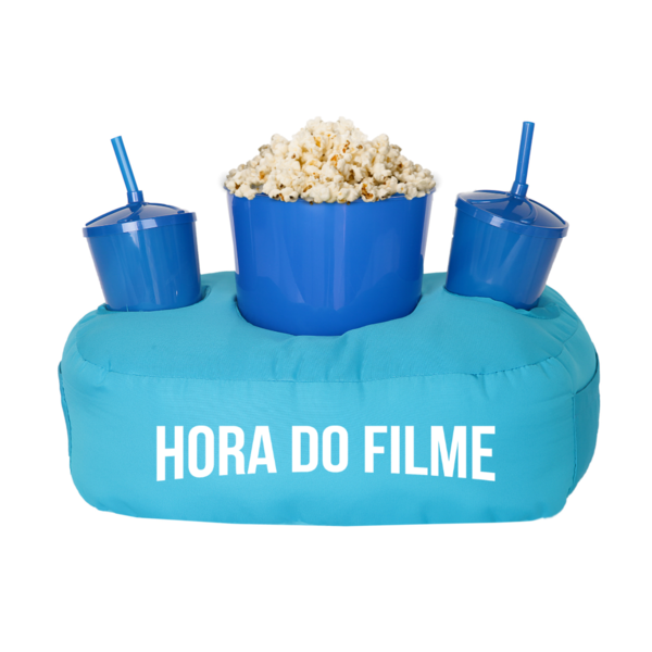 Almofada Porta Pipoca Azul Hora Do Filme Azul | Leroy Merlin