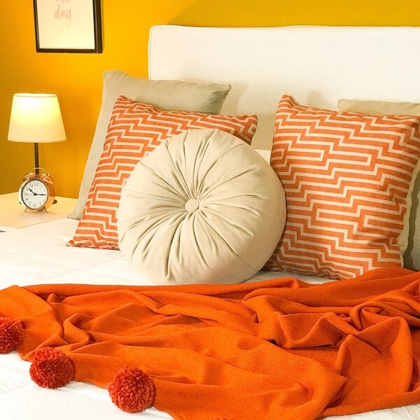 Almofada Redonda Retrô Bege | Leroy Merlin