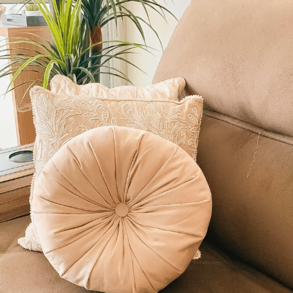 Almofada Redonda Retrô Creme | Leroy Merlin