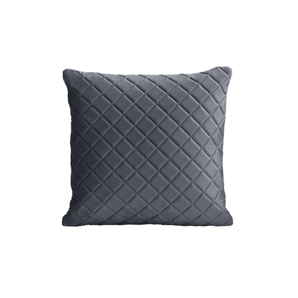 Almofada Tressê 50x50cm Veludo Cinza - Nexta Casa | Leroy Merlin