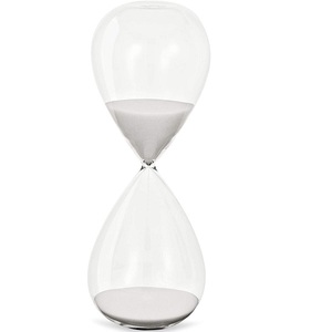 Ampulheta Branca Em Vidro 25cm Mart | Leroy Merlin