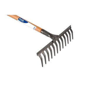 Ancinho Pratik Curvo Reforçado 12 Dentes 1,2m Com Cabo Embalagem C/ 6 ...